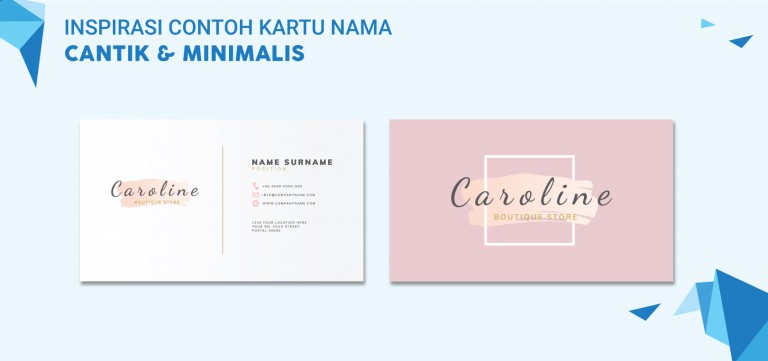 Inspirasi Contoh Kartu Nama Cantik dan Minimalis - Digital Printing