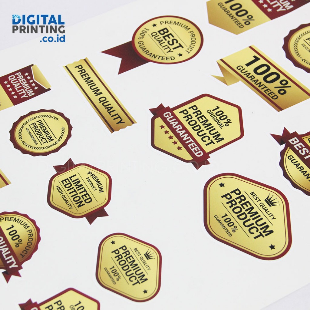 Jual Label Sticker Cutting - Digital Printing