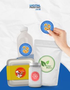 Stiker Label Bulat - Digital Printing