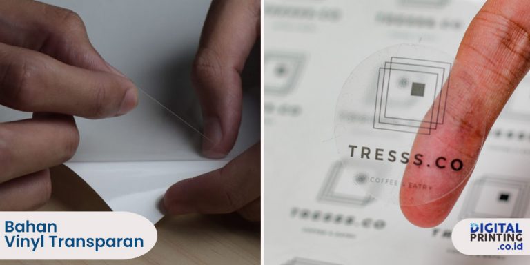 Stiker Vinyl Transparan - Digital Printing